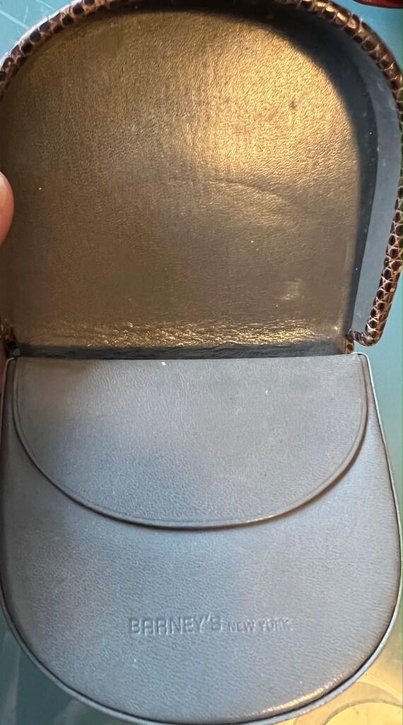 Genuine Lizard coin purse Barney's New York 3" around… - Gem