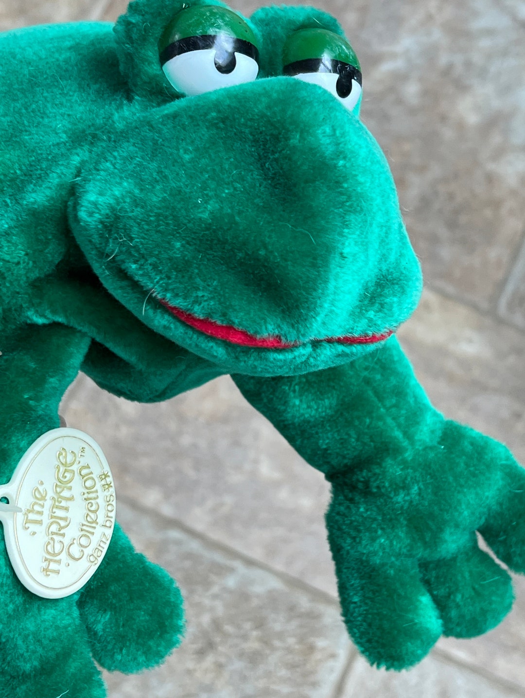 Vintage Heritage Collection Ganz Bros. Green Frog Puppet so Sweet ...
