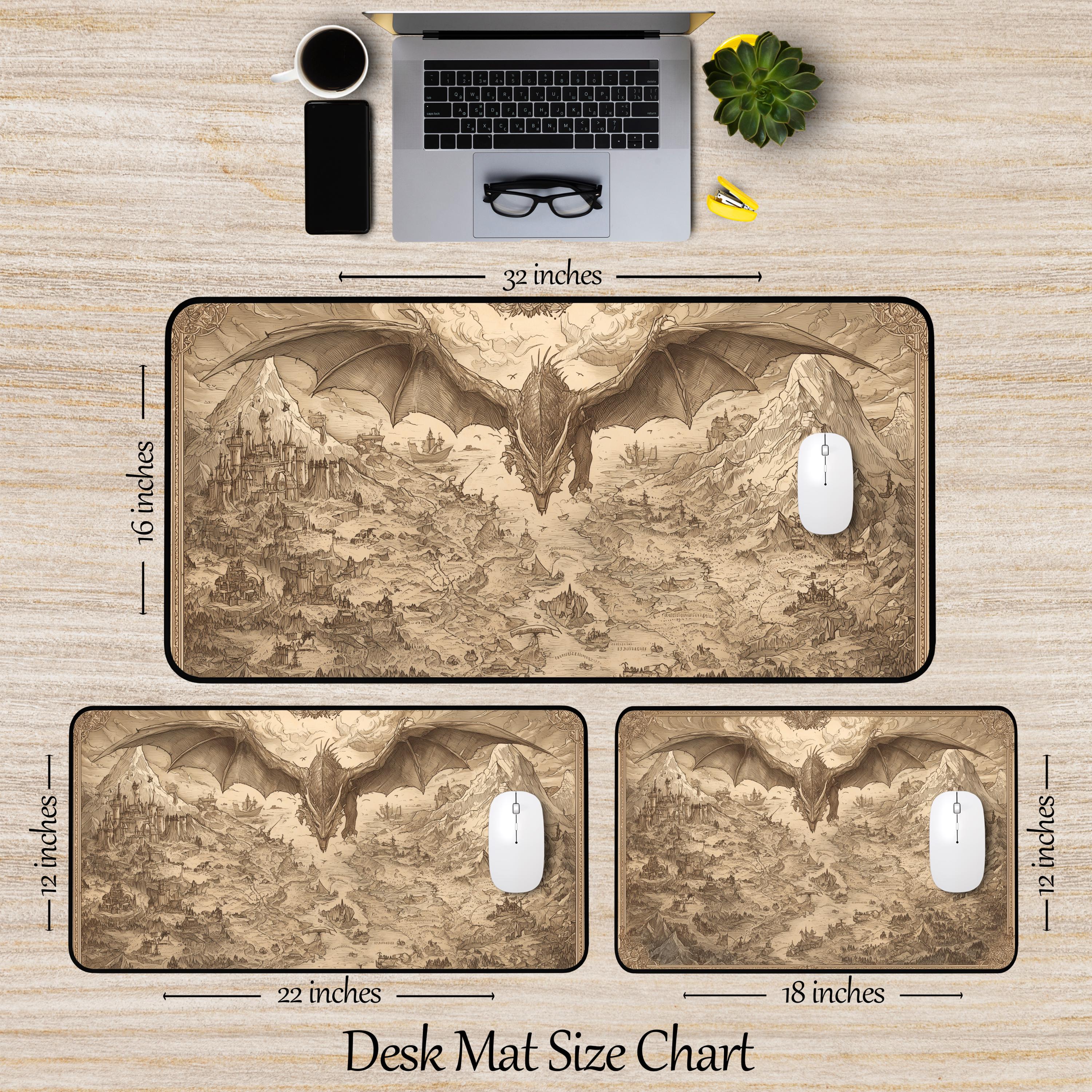 Fantasy Map Desk Mat: RPG Gaming, Home Office Decor - Etsy