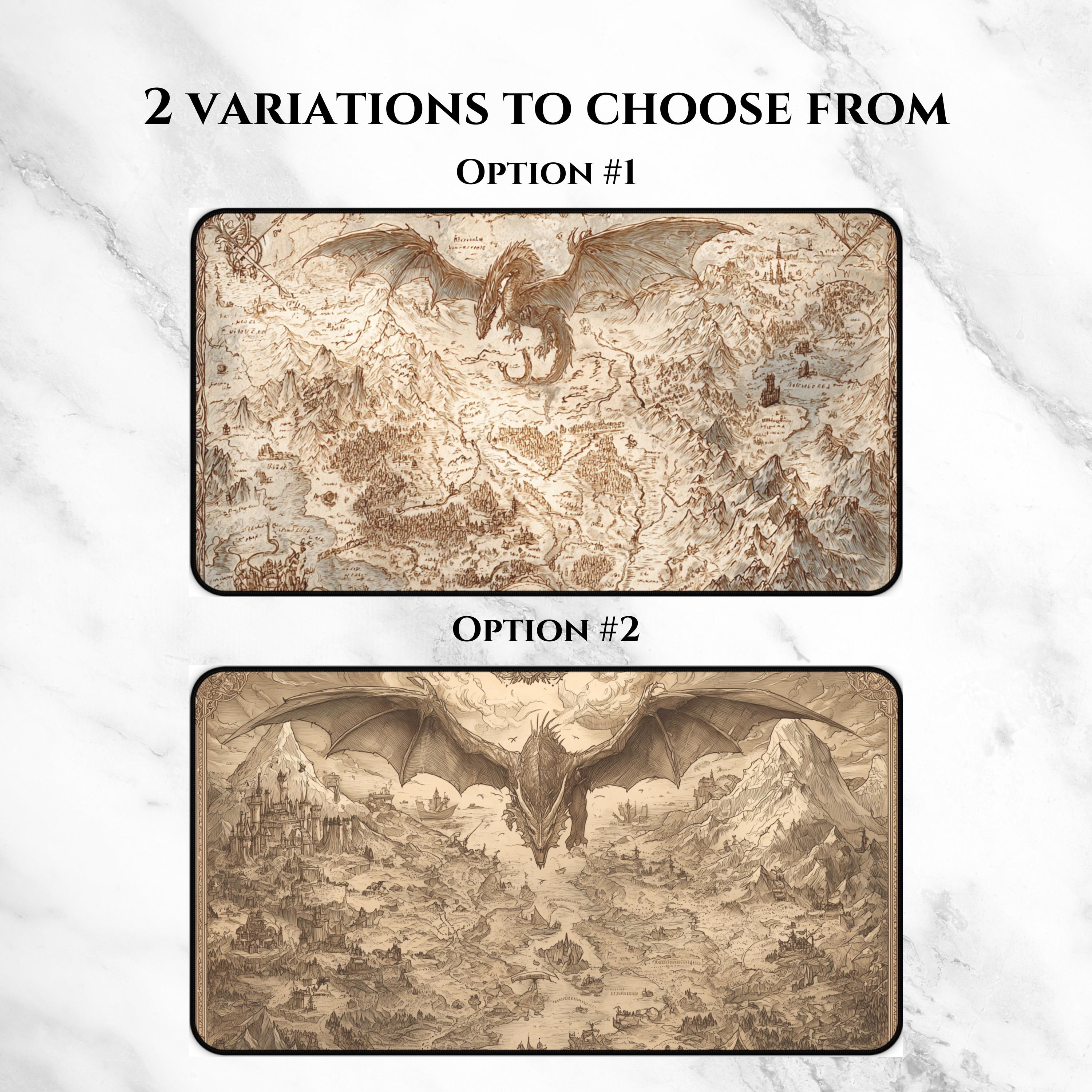 Fantasy Map Desk Mat: RPG Gaming, Home Office Decor - Etsy