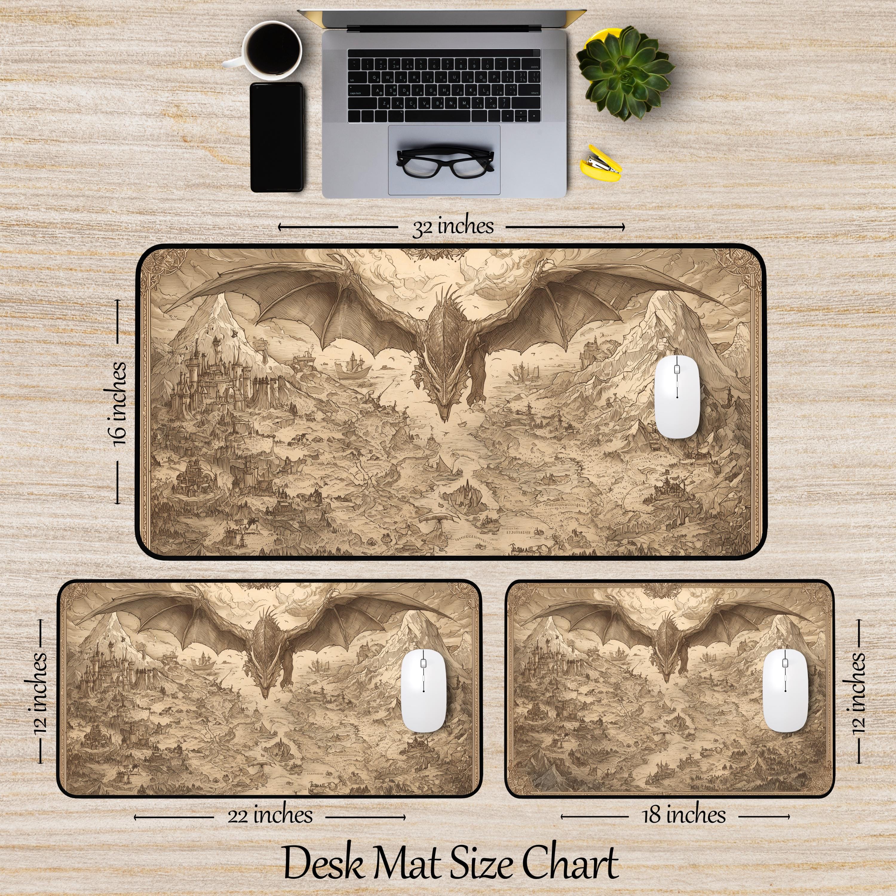 Fantasy Map Desk Mat: RPG Gaming, Home Office Decor - Etsy