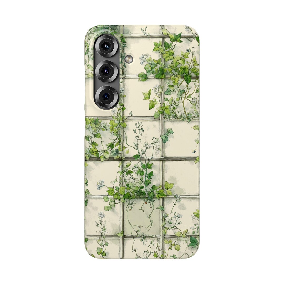 Vine-covered Garden Grid Snap Cases | Herb and Ivy Garlands Botanical ...