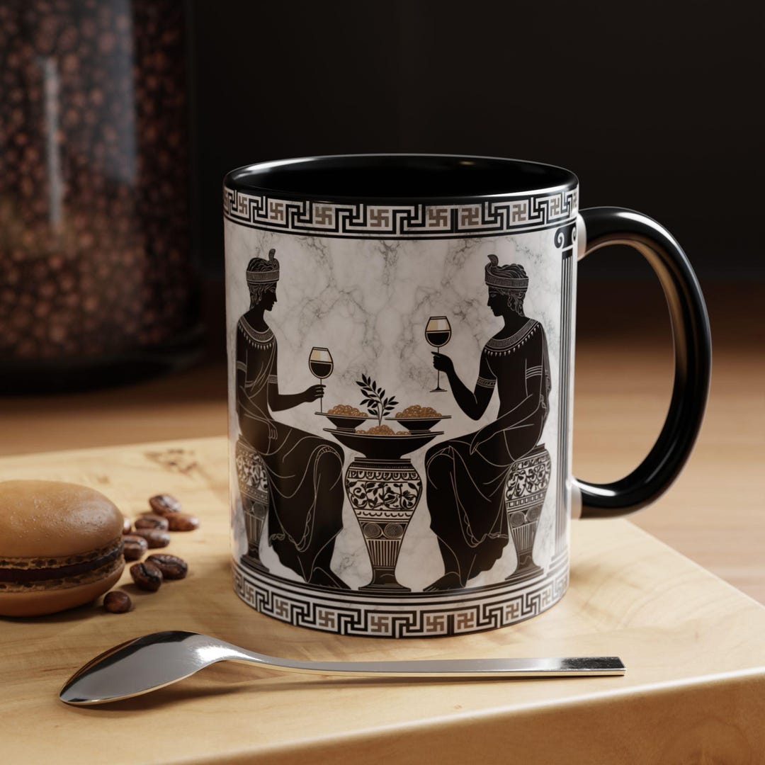 Ancient Greek Mug Mythology Coffee Cup Classical Art Gift Greek Pottery ...