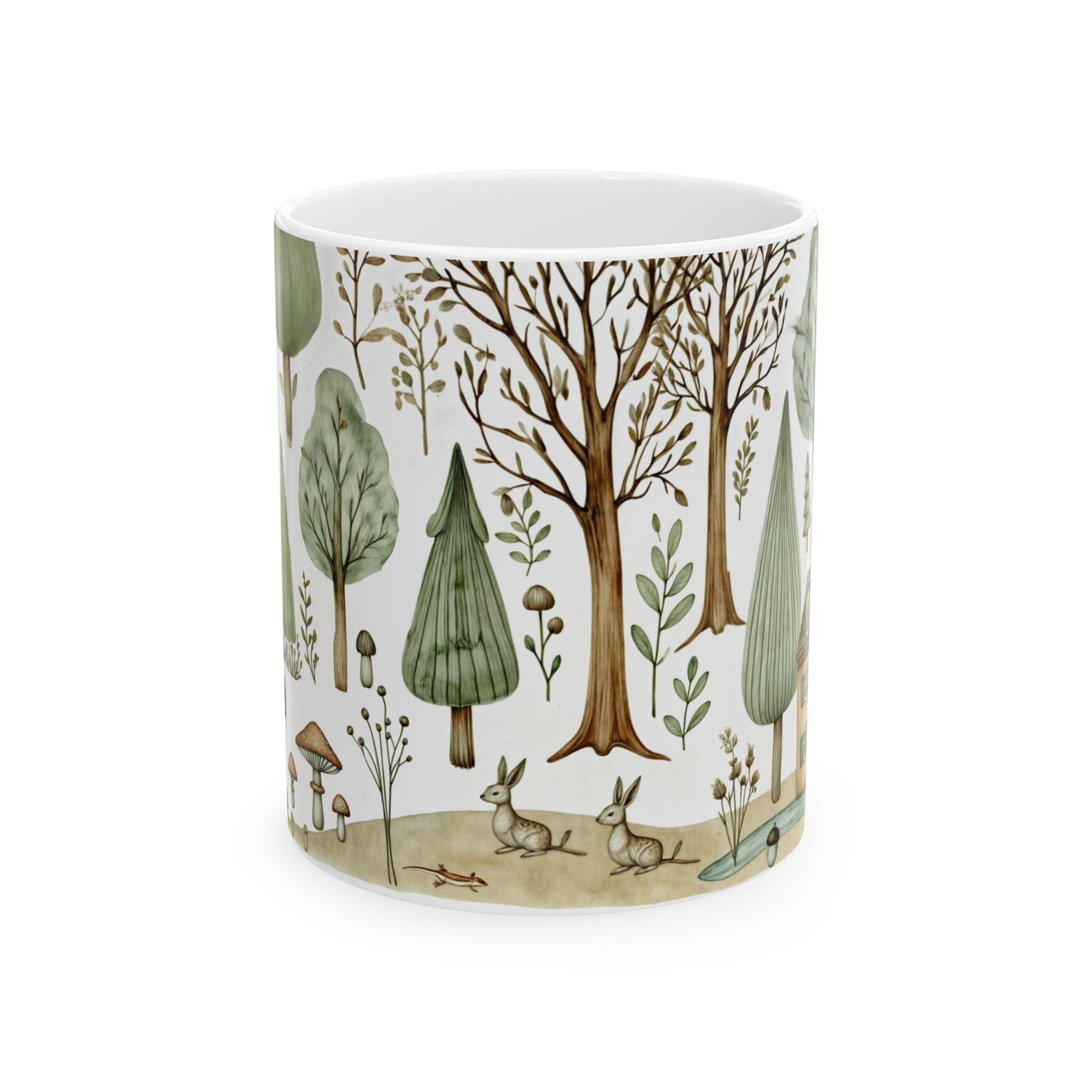 Whimsical Woodland Village Mug – Cozy Forest Design for Nature Lovers ...