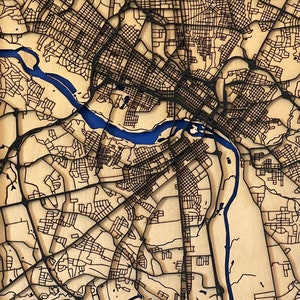 Laser Cut City Maps - Custom Option - Etsy