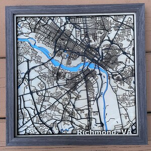 Laser Cut City Maps - Custom Option - Etsy