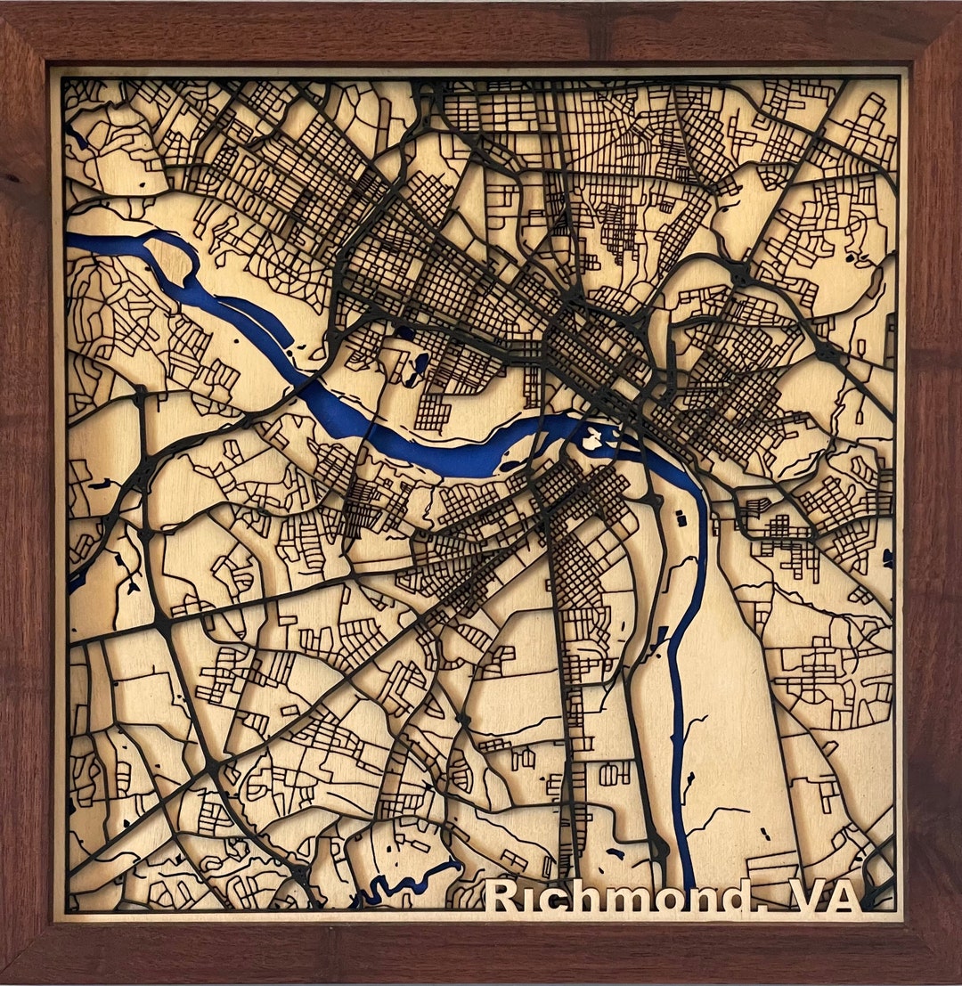Laser Cut City Maps - Custom Option - Etsy