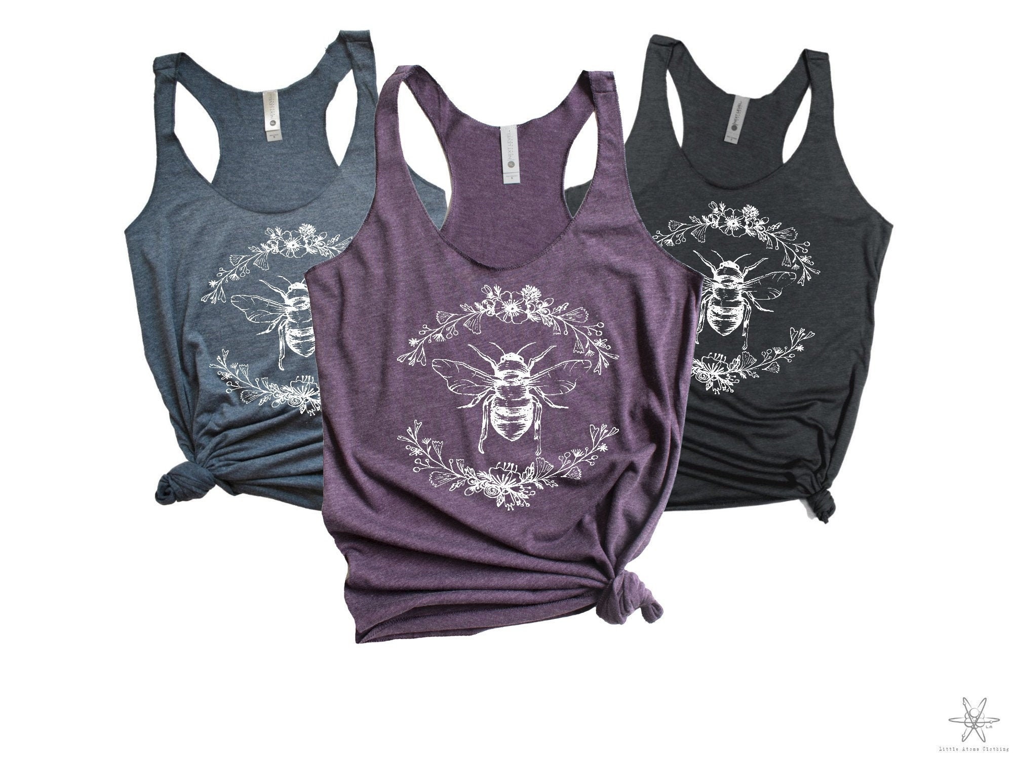 Bee Botanical Tank Top T-shirt Ladies Tank Top Shirt | Etsy