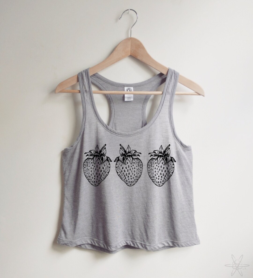 Strawberries CROPPED Tank Top, Shirt Gift for Her, Strawberry Picking ...