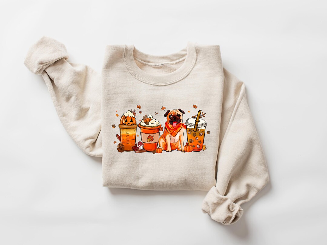 French Bulldog Thanksgiving Sweatshirt,french Bulldog Fall Coffee and ...