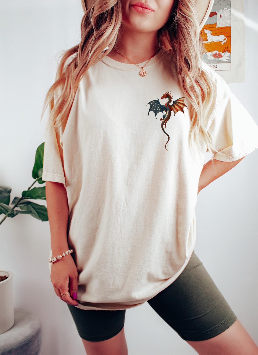 Patriotic Dragon Shirt, American Flag Wings Tee, 4th of July Fantasy ...