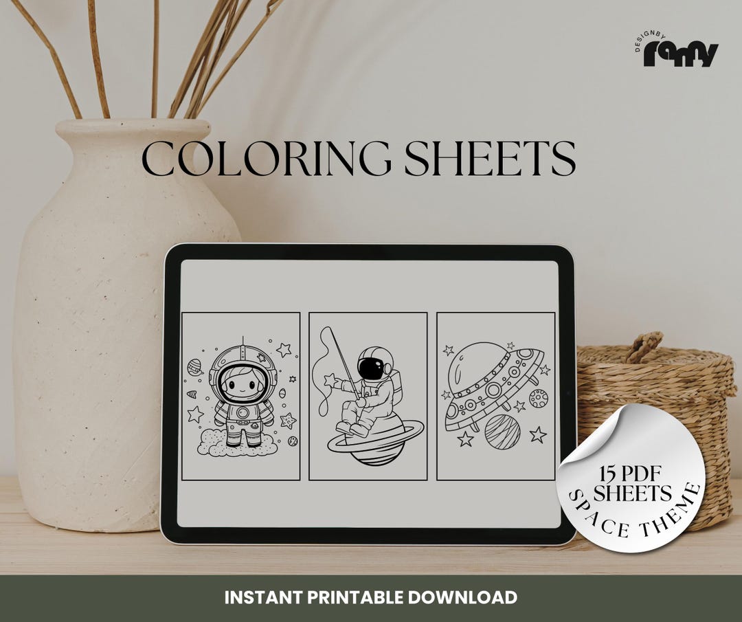 Printable A4 Atmosphere Coloring Pages for Kids Fun and Educational ...