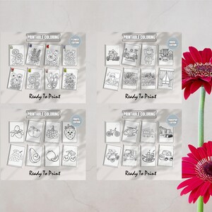 Coloring Sheets, Creative Learning Bundle: 15 Entertaining Coloring ...