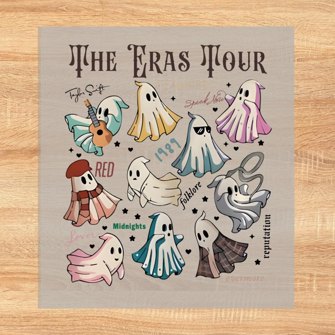 The Eras Tour Ghost DTF Transfer, Swiftie Ghost, Halloween DTF Print ...