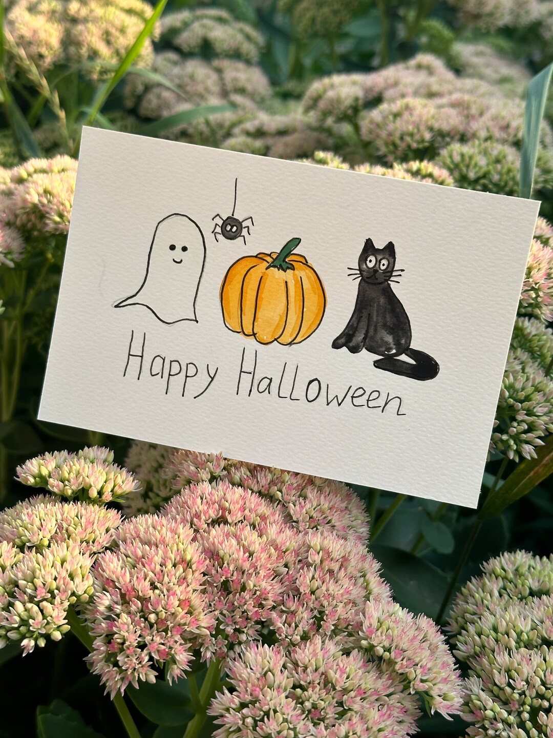 Happy Halloween Cards Original Handmade Watercolor Cards, Birthday ...