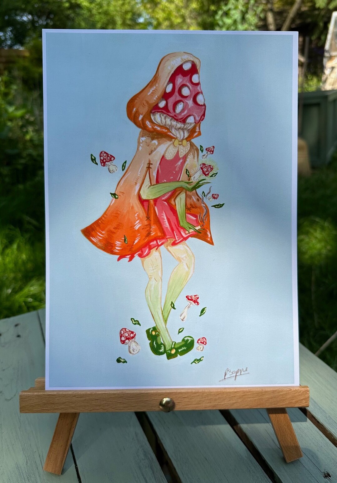 Pippy the Mushy Teen-mushroom Print-wall Decor-prints - Etsy