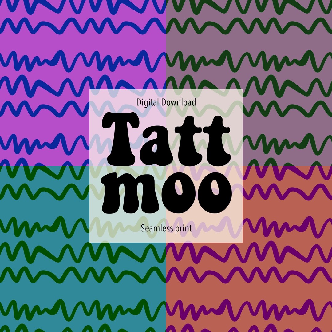 Wiggly Wobbly Pattern Digital Download Print Repeating for Fabric ...