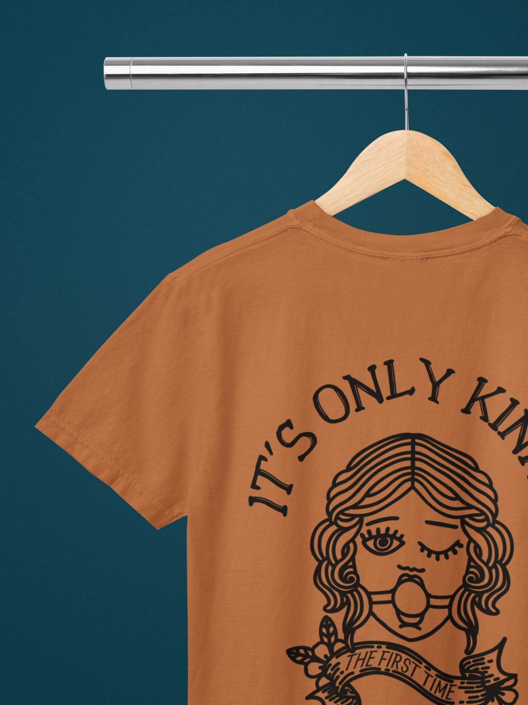 T-shirt for Bikers, Tattoo Art Enthusiasts, Fun Gift 'it's Only Kinky the First Time' - Etsy