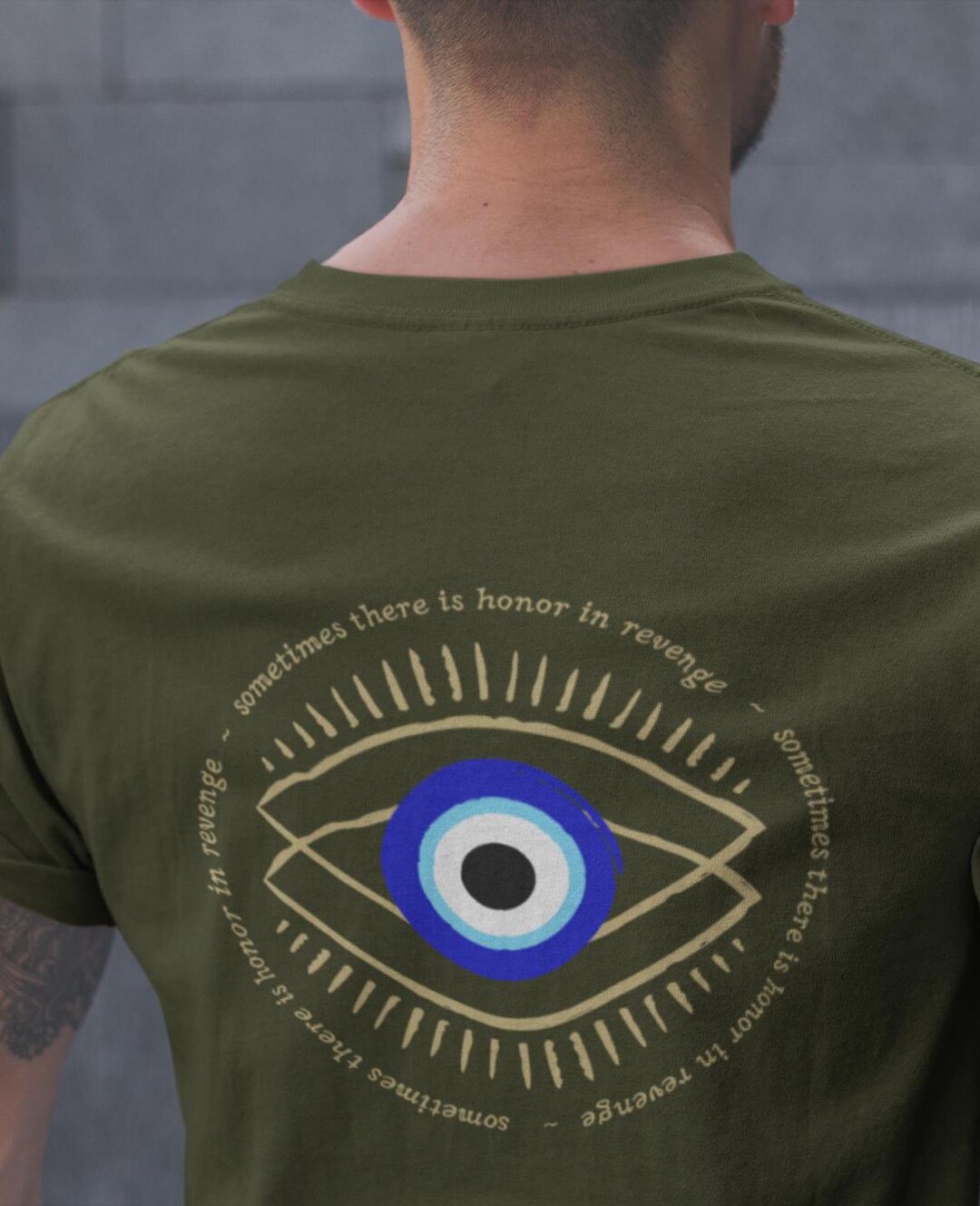 Evil Eye T-shirt, an Eye for an Eye, Boho Tee, Honor in Revenge Quote ...