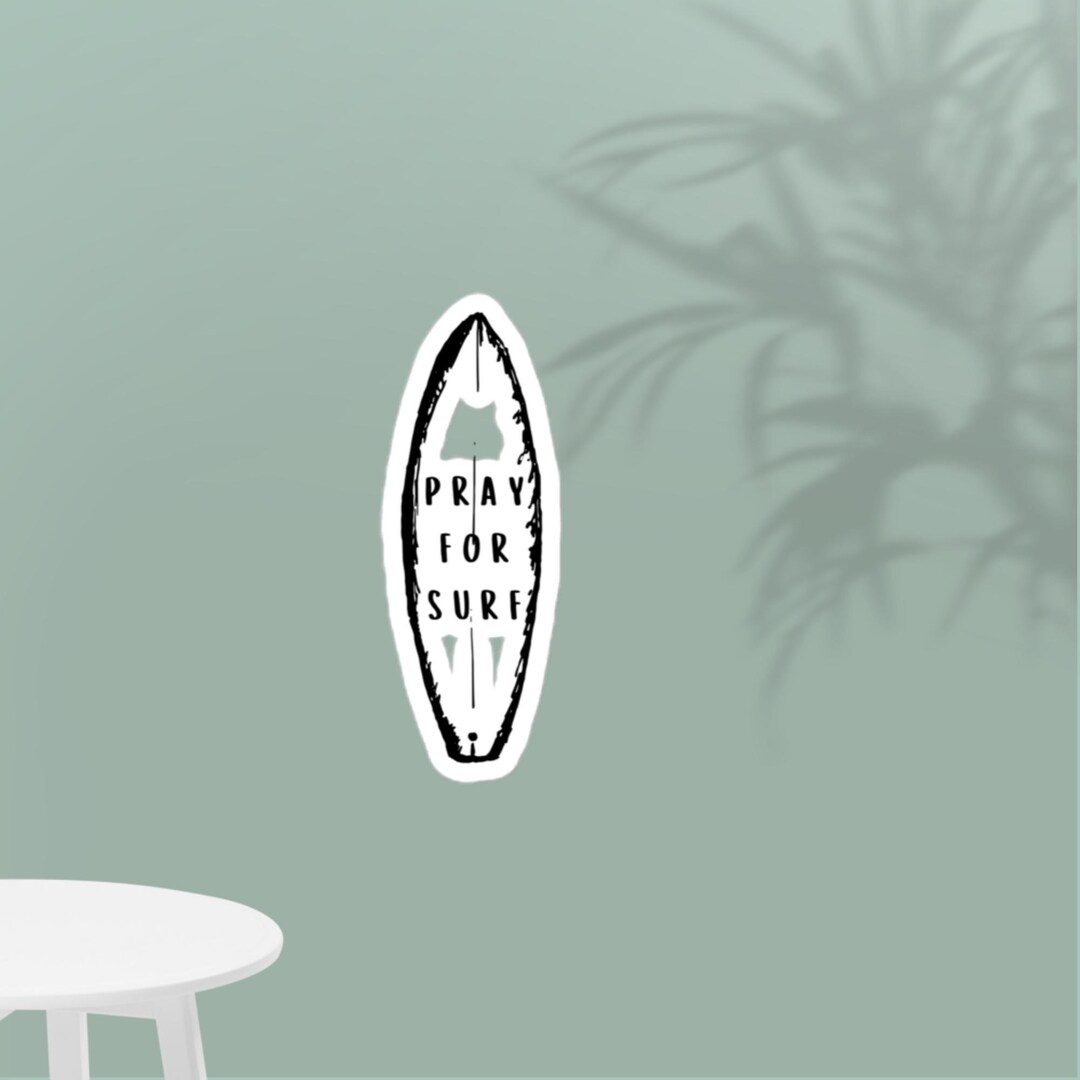 Pray for Surf Sticker - Etsy