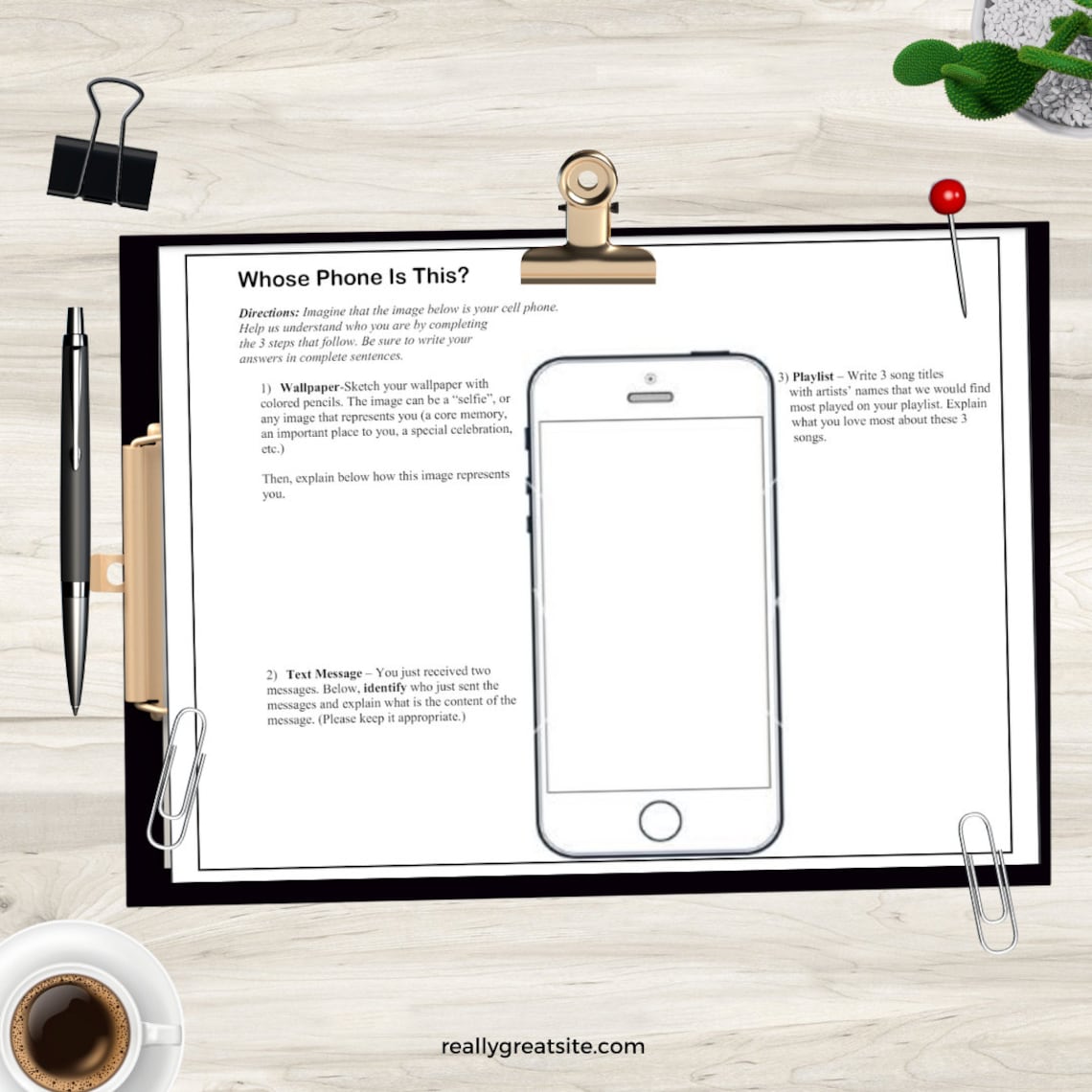 First Day Back to School Printable, Middle School Worksheet, High ...