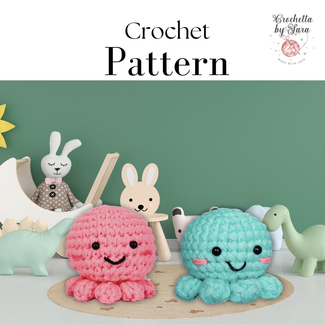 Octopus Crochet Patterns,sea Animals Patterns, Octopus Amigurumi, Sea ...