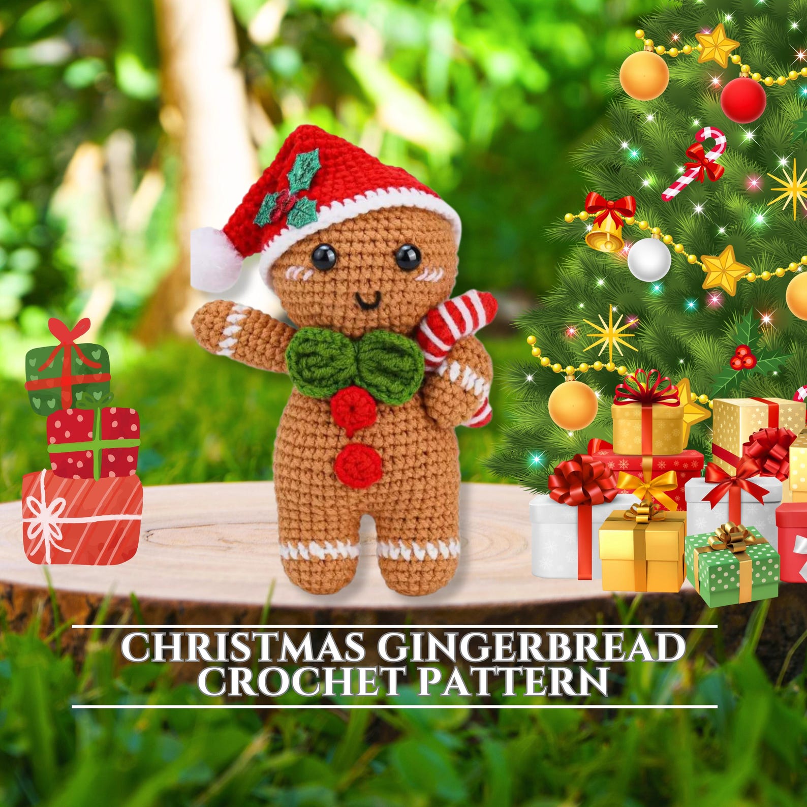 Gingerbread Crochet Pattern,christmas Crochet Pattern,crochet ...
