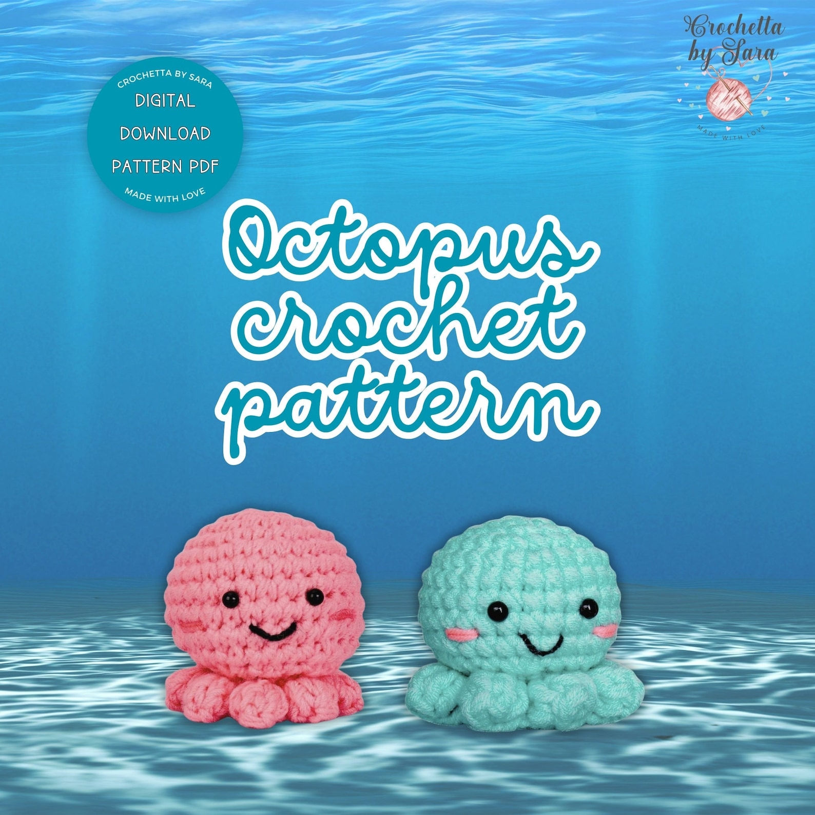 Octopus Crochet Patterns, Octopus Amigurumi Crochet Sea Animals ...