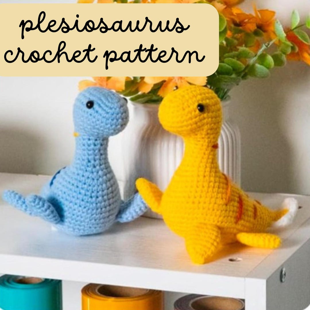 Plesiosaurus Crochet Dinosaur Crochet Pattern Digital Download ...