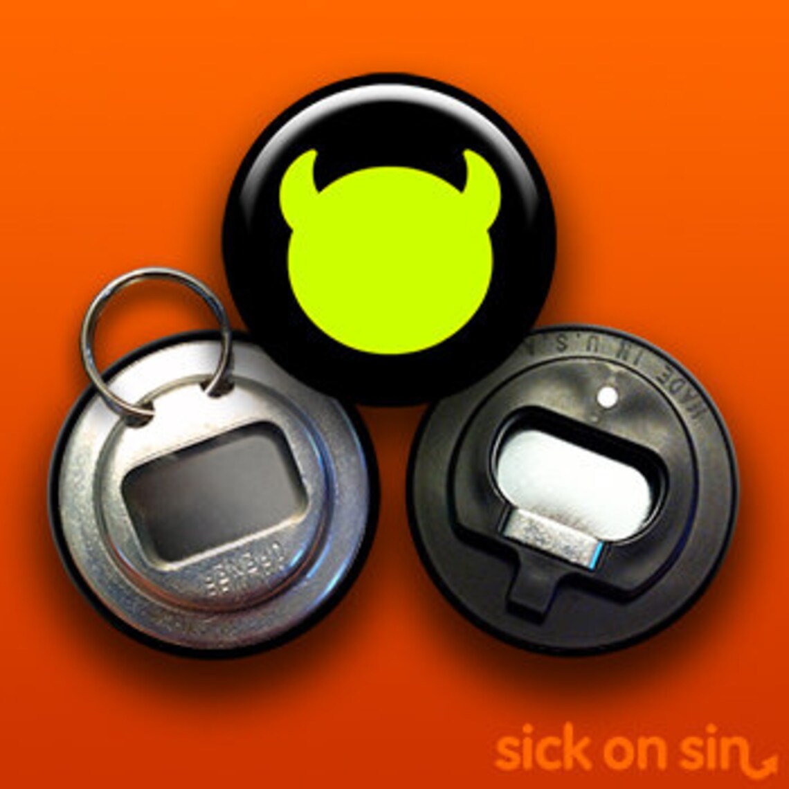 Stay Creepy Pin Button Magnet Bottle Opener Pocket - Etsy
