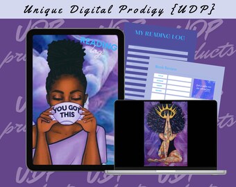 Printable Reading Log, Digital Reading Log, Digital Reading Tracker ...