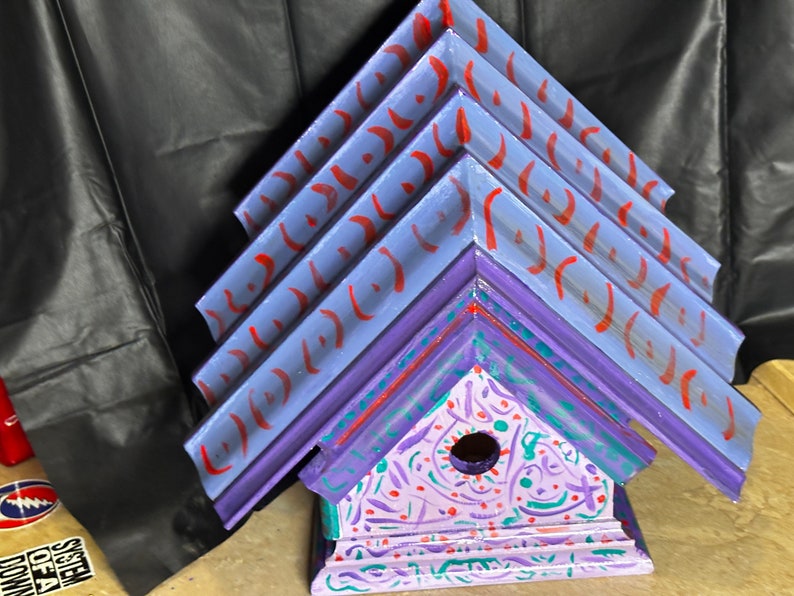 Elvish Style Custom Birdhouse | Handmade Fairy Birdhouse | Handpainted ...