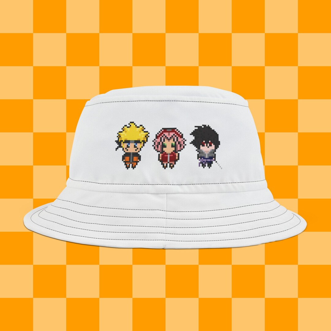Ninja Anime, Pixel, Retro, Anime Hat, Bucket Hat (AOP) - Etsy