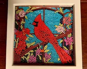 Cardinal (round) 40x40cm Diamond Art Kit - Etsy