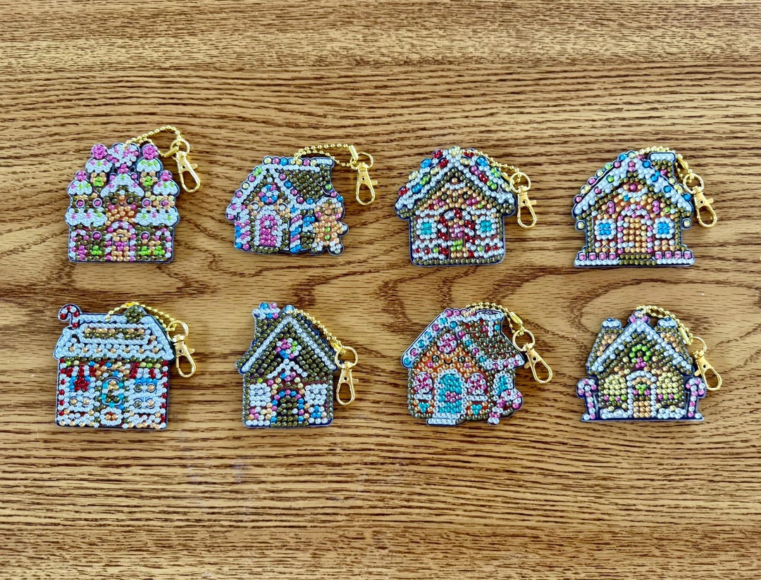 Gingerbread House Keychain - Etsy