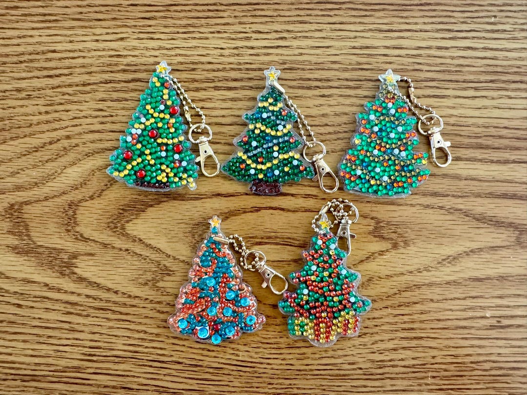 Christmas Tree Keychain - Etsy
