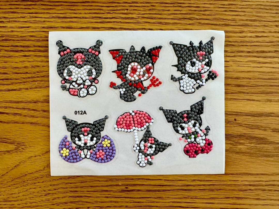 Kuromi Sticker Sheet - Etsy