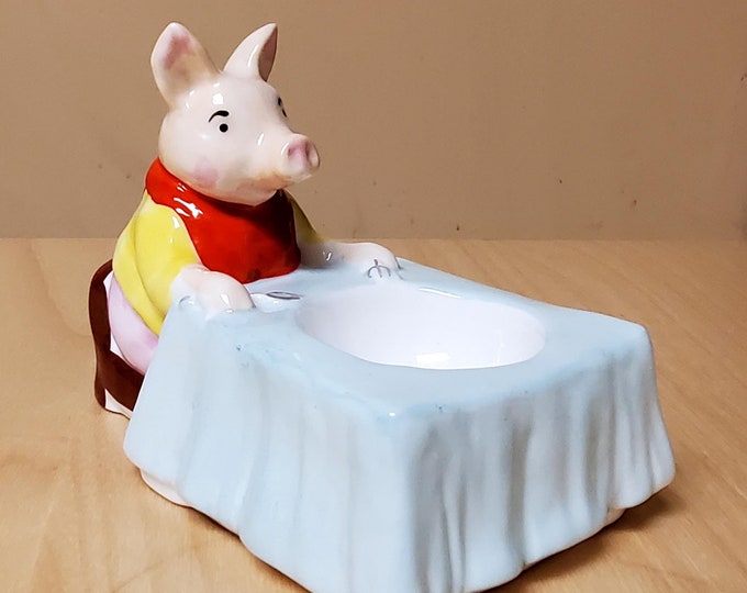 Tiffany & Co Elizabethan Pig Egg Cup Holder - Staffordshire England ...