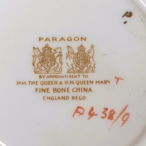 Paragon Cup and Saucer Set Dark Cobalt Blue Gold Lace Fine Bone China ...