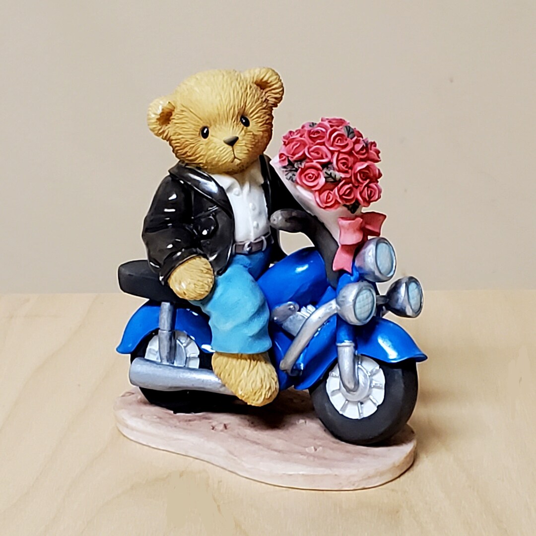 Cherished Teddies Brad Wheeler as Troy Mc Bear Members Only Figurine ...