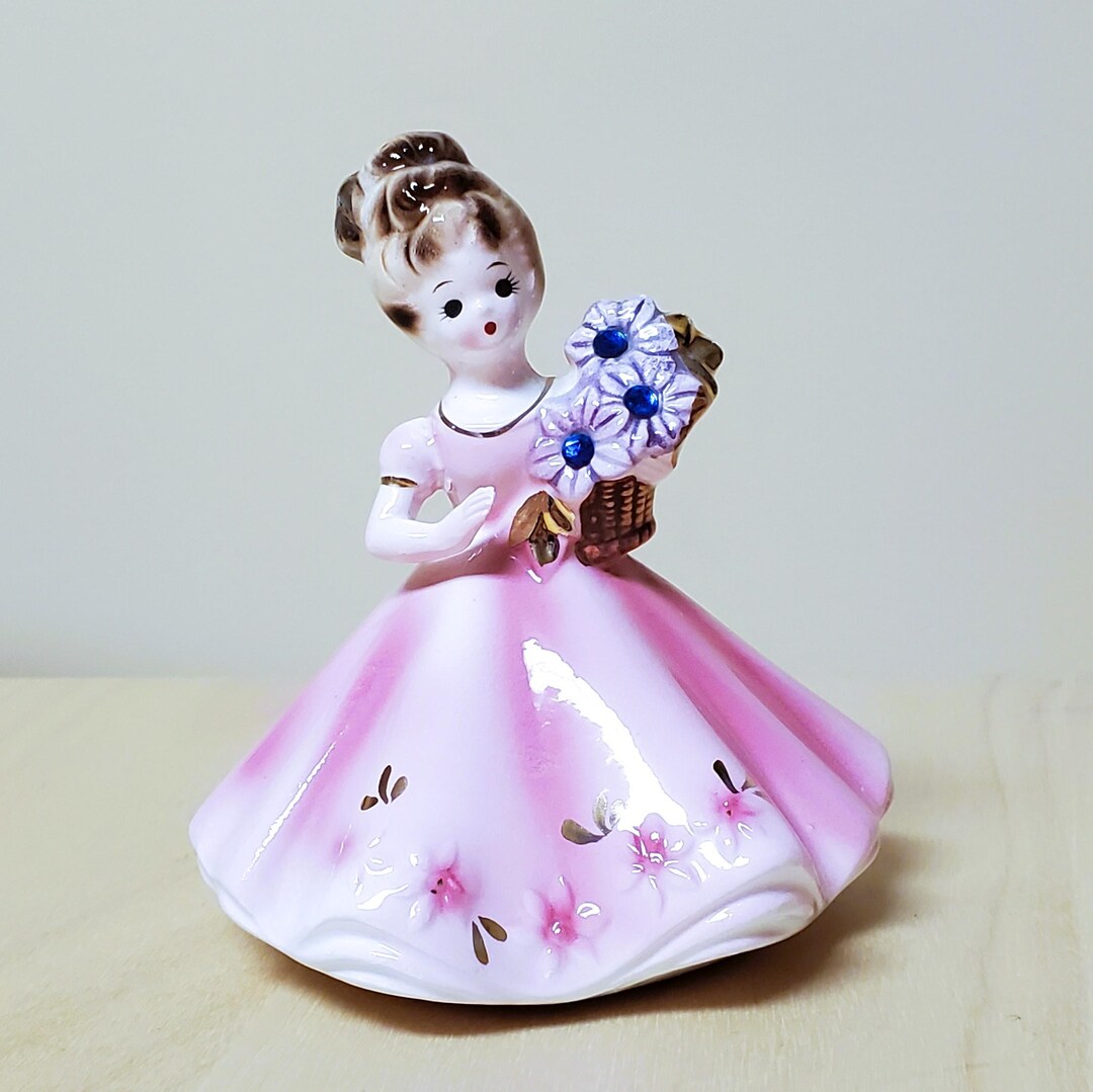 Josef Originals September Girl Figurine Sapphire Birthday Birthstone ...