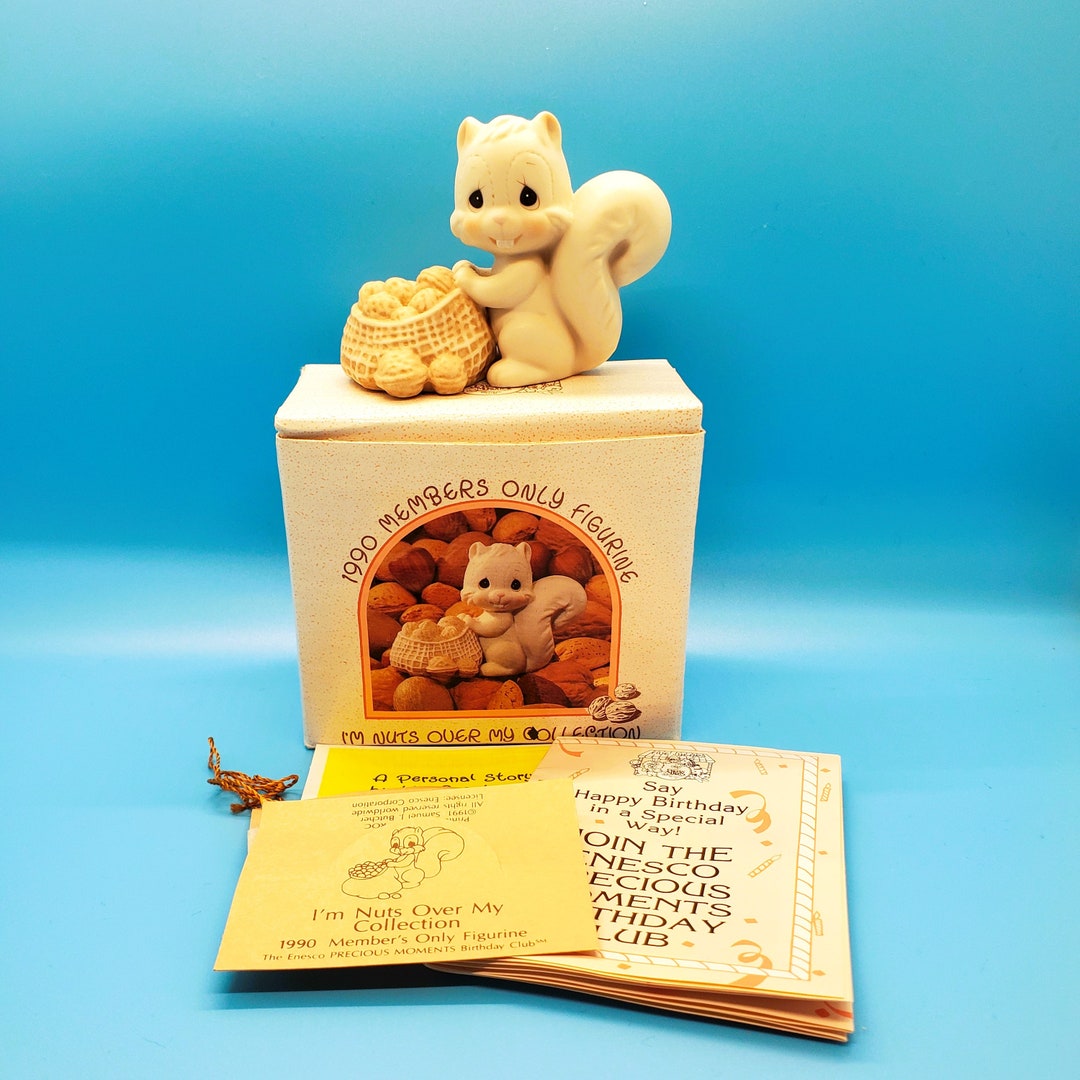 Precious Moments Squirrel Small Figurine I'm Nuts Over My Collection ...