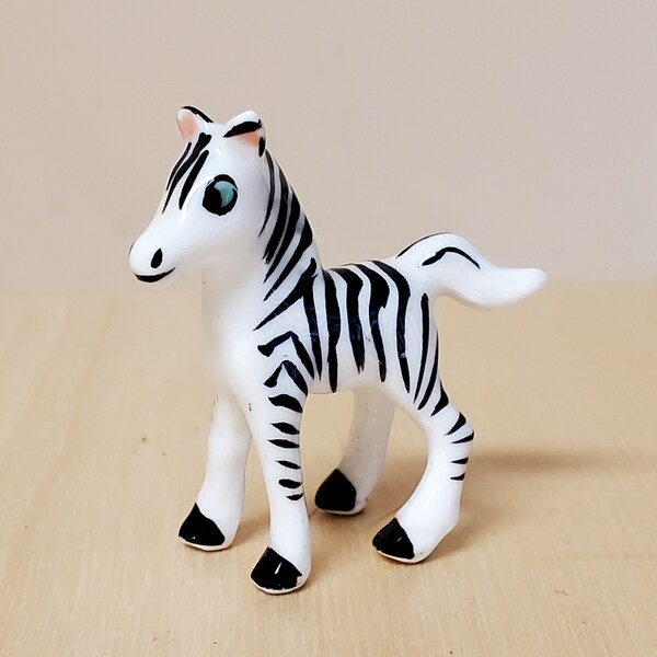 Porcelain Zebra Figurine - Etsy