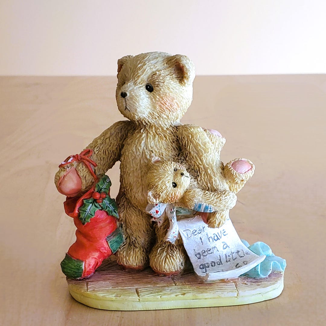 Cherished Teddies Jacob Teddy Bear Boy Figurine Statue Wishing for Love ENESCO 950734 VINTAGE ...