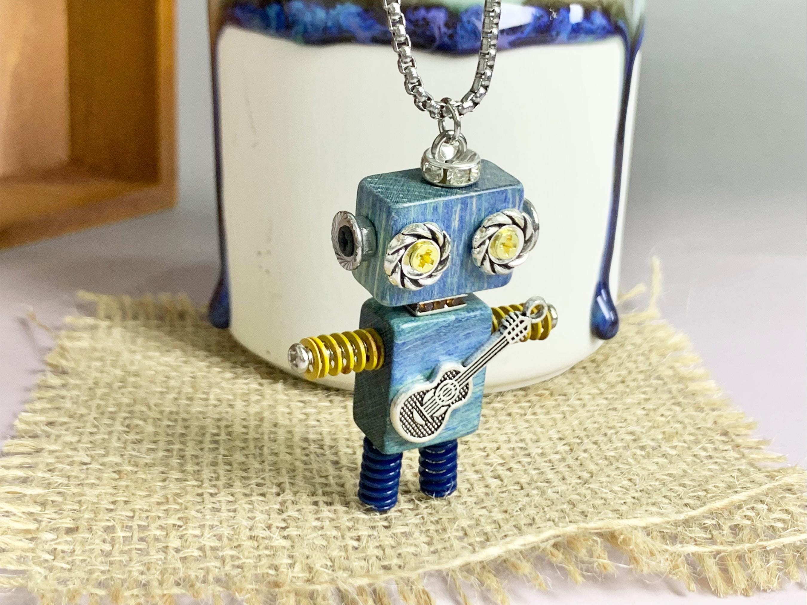Mini Steampunk Robot Cool Pendant/necklace/jewellery Gifts for Her ...