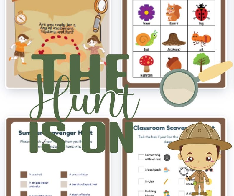 Nature Scavenger Hunt | Camping Games for Children | Preschool Outdoor ...