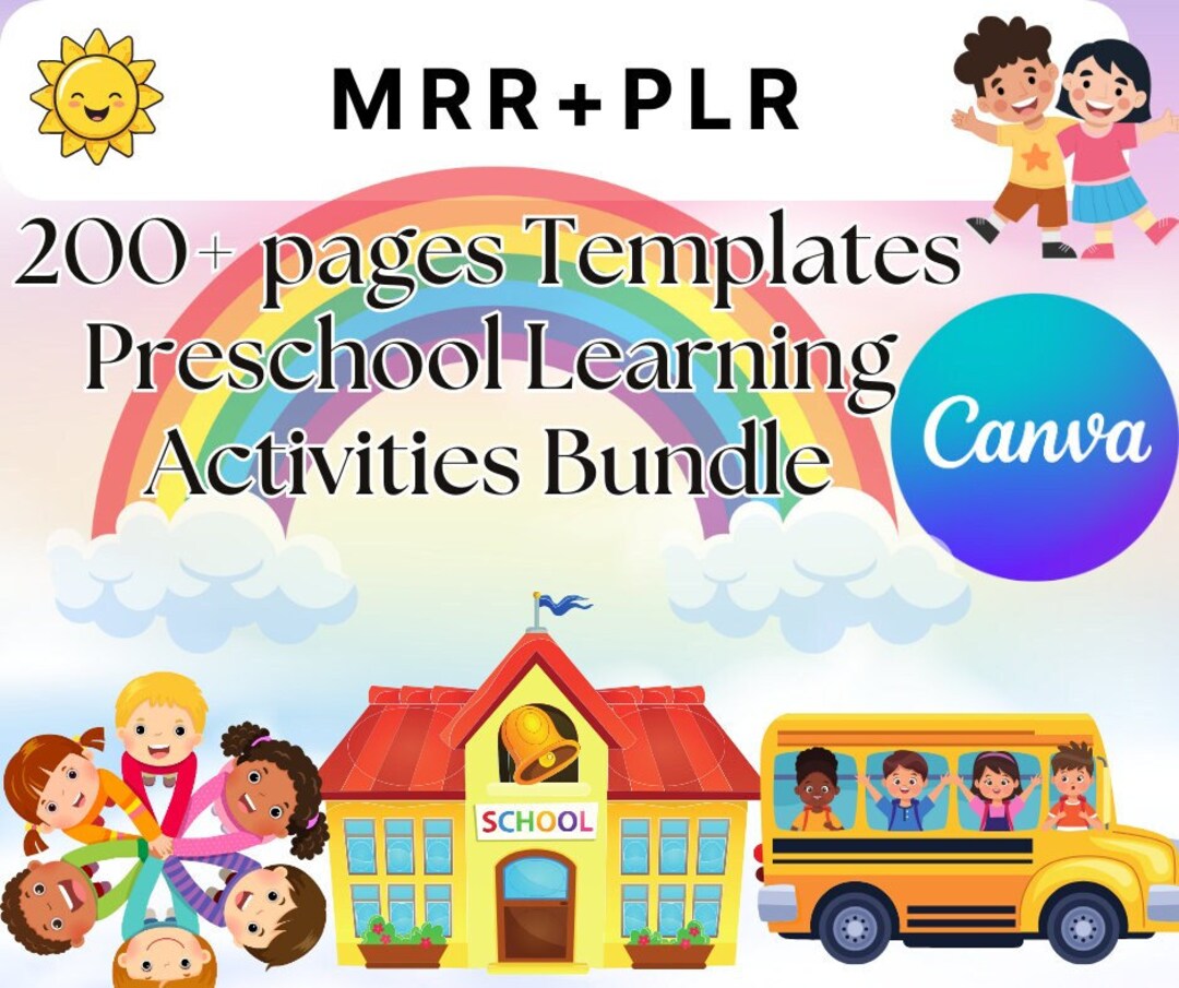 200+ Pages Pre-k Curriculum Worksheets Print Plr | Kindergarten ...