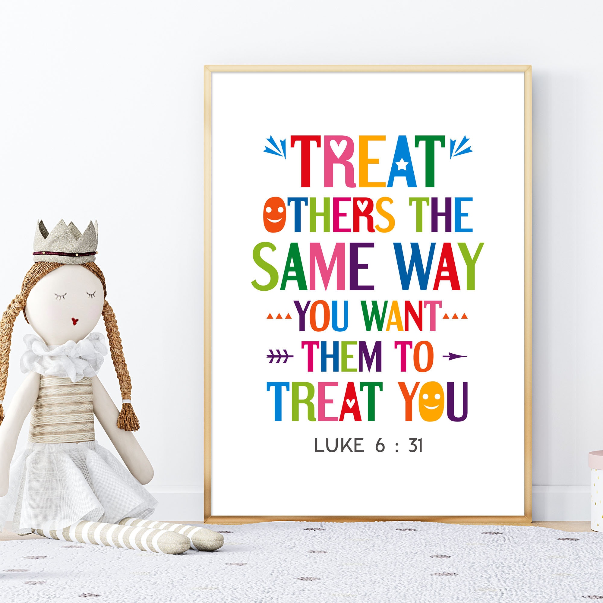 Treat Others the Same Way You Want Them to Treat You Luke | Etsy