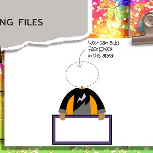 Superhero Body Clipart. Diversity Multiracial Kids Holding Sign Boards ...