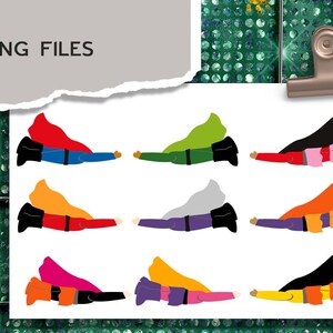 Flying Superhero Body Clip Art, Kids Graphics - Etsy